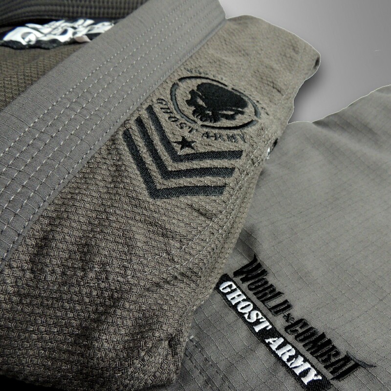 Kit 2 Kimonos Jiu-Jitsu World Combat Ghost Army