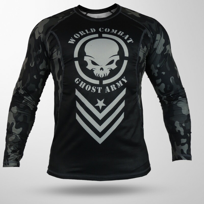 Rash Guard World Combat Ghost Army