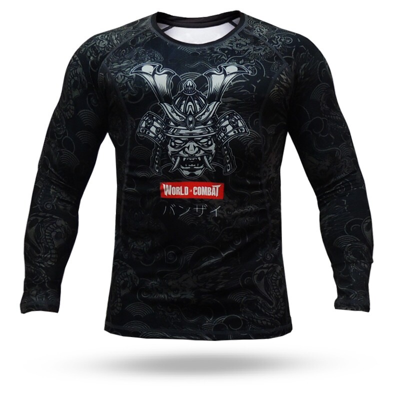 Rash Guard World Combat Samurai Warrior